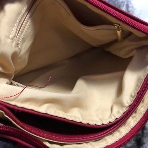 Bags | Red Shoulder Bag With Tree Logo | Poshmark